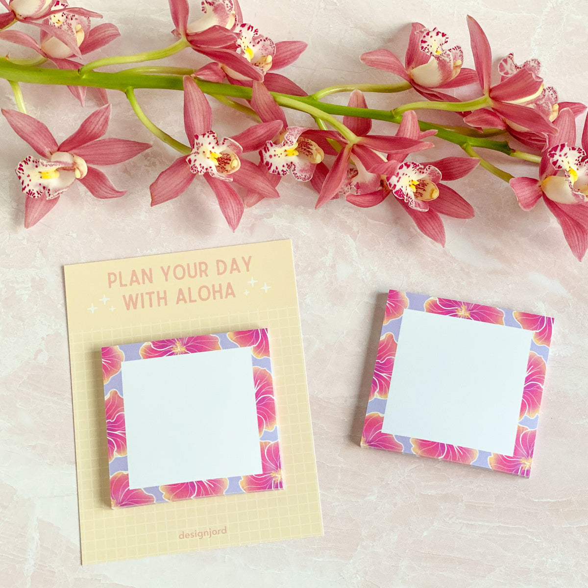 Sunset Hibiscus - Sticky Note in – Design Jord