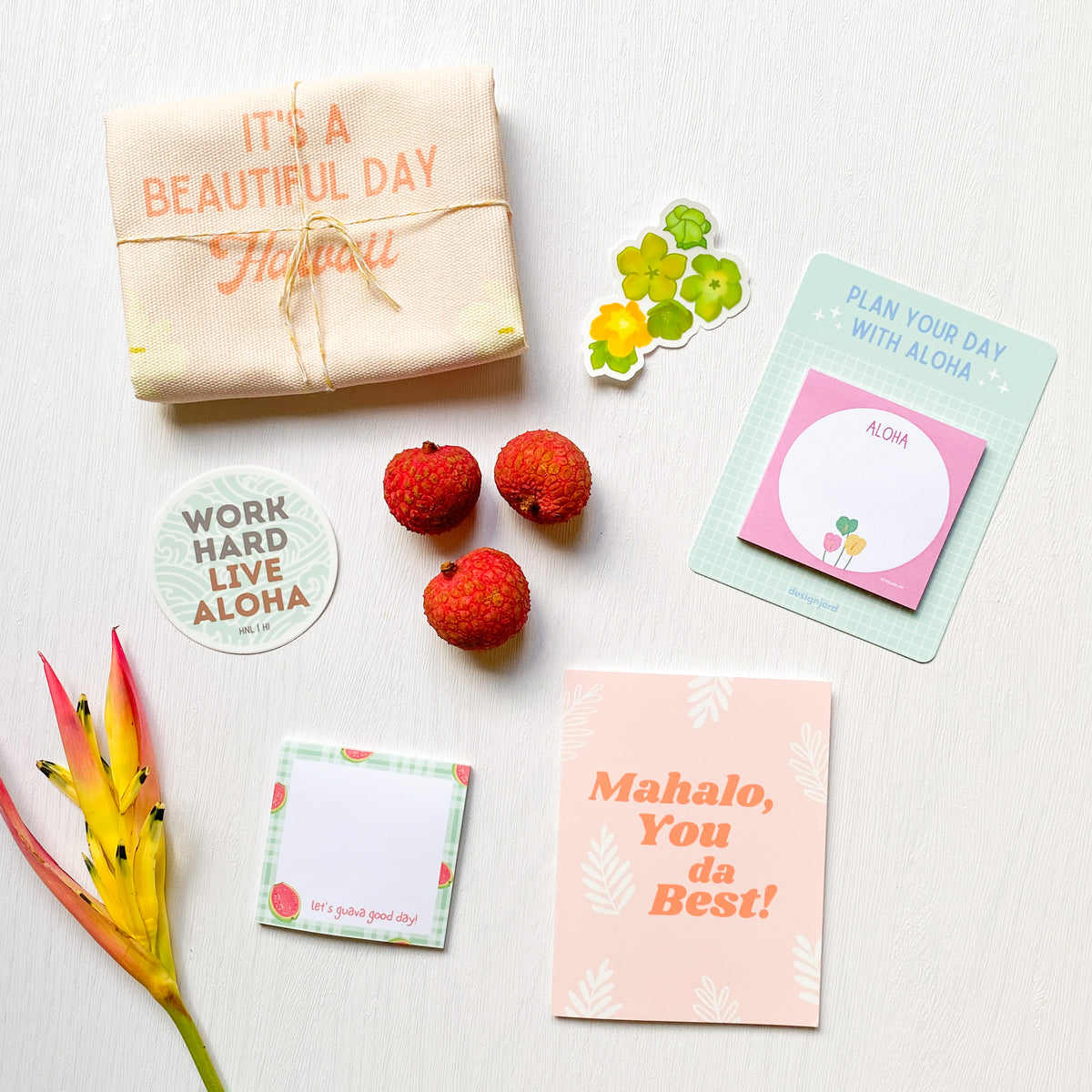 Mahalo, You da Best! - Set of 5 Cards – Design Jord