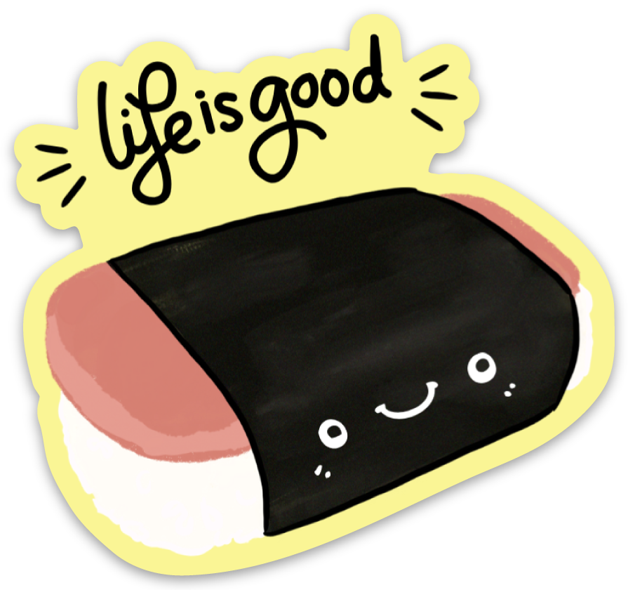 Life is Good! - Musubi Sticker – Design Jord